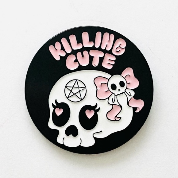 pricklyfinds | Jewelry | 84 Killing Cute Skull Enamel Pin | Poshmark